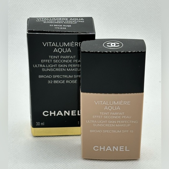 CHANEL | Makeup | Chanel Vitalumire Aqua 32 Beige Ros Ultralight Skin ...